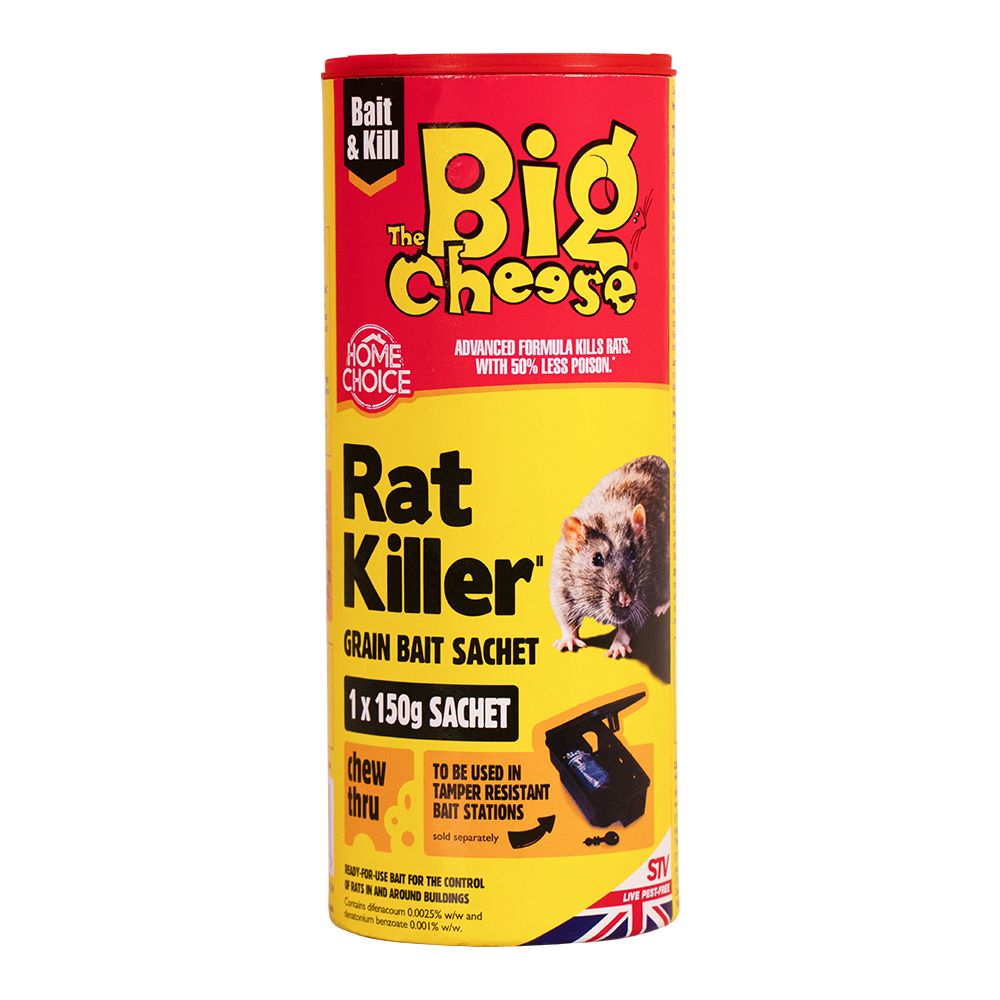 The Big Cheese Rat Killer Grain Bait Sachet 150g – Mixles Home & Garden