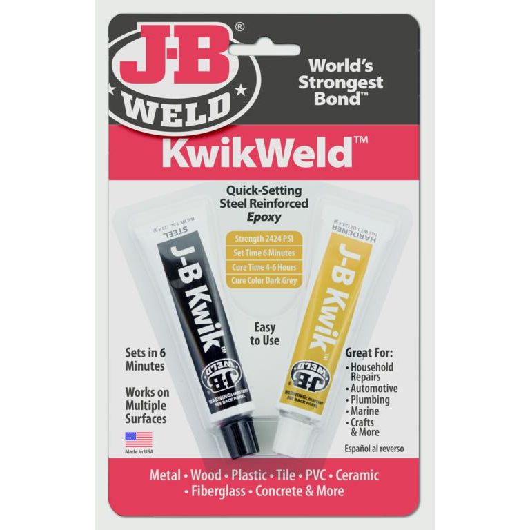JB Weld Kwikweld Quick Setting Steel Reinforced Epoxy – Mixles Home ...