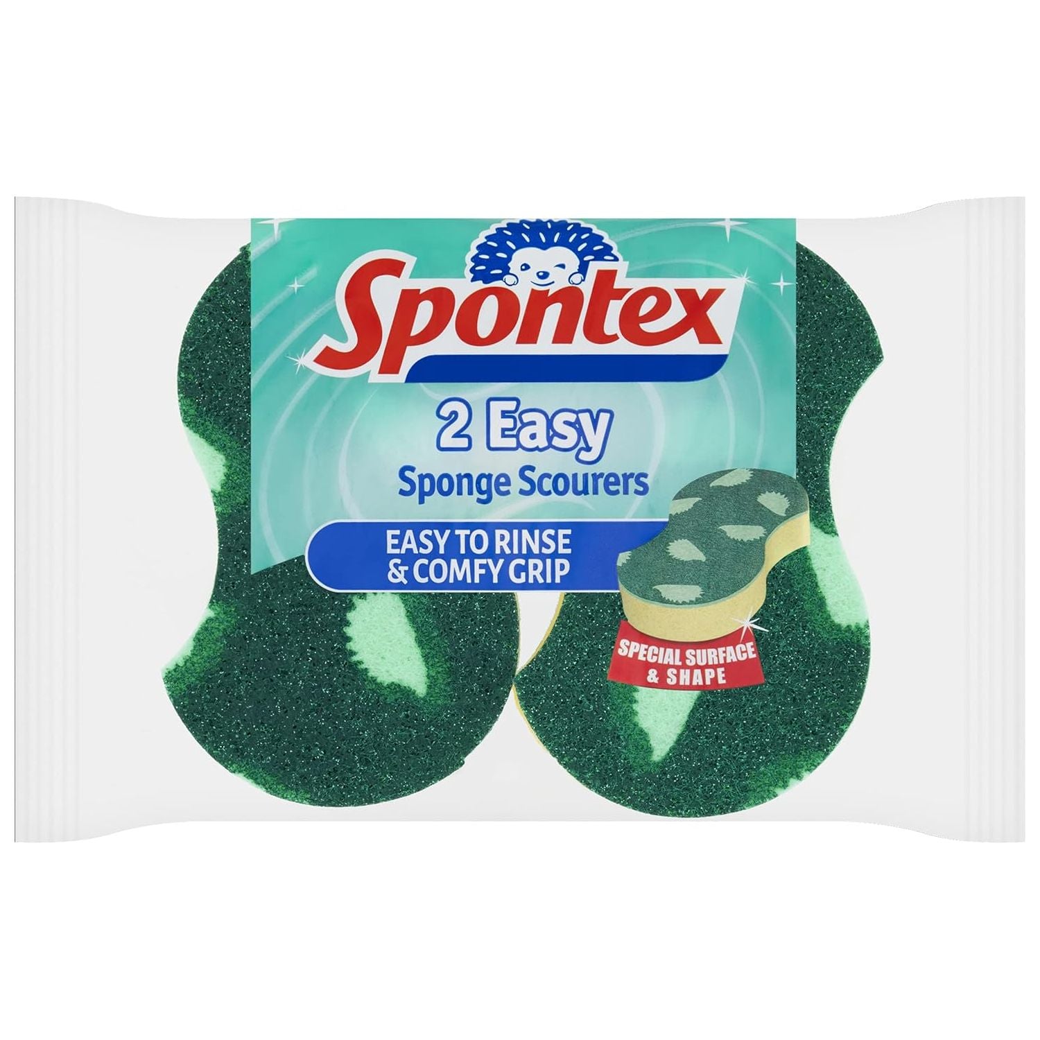 Spontex Easy Sponge Scourer 2 Pack – Mixles Home & Garden